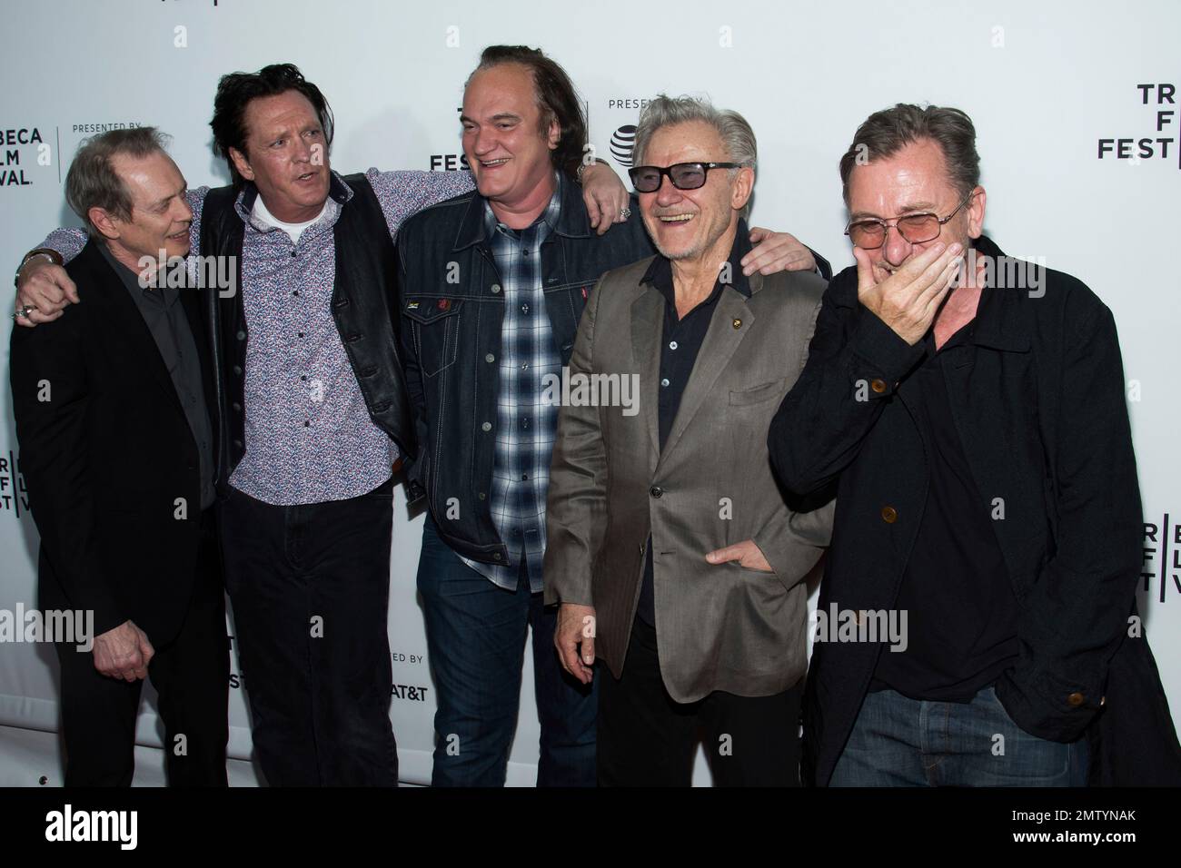 Steve Buscemi, from left, Michael Madsen, Quentin Tarantino, Harvey ...