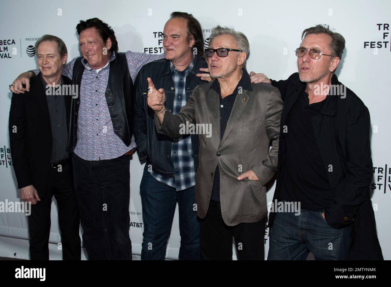 Steve Buscemi, from left, Michael Madsen, Quentin Tarantino, Harvey ...