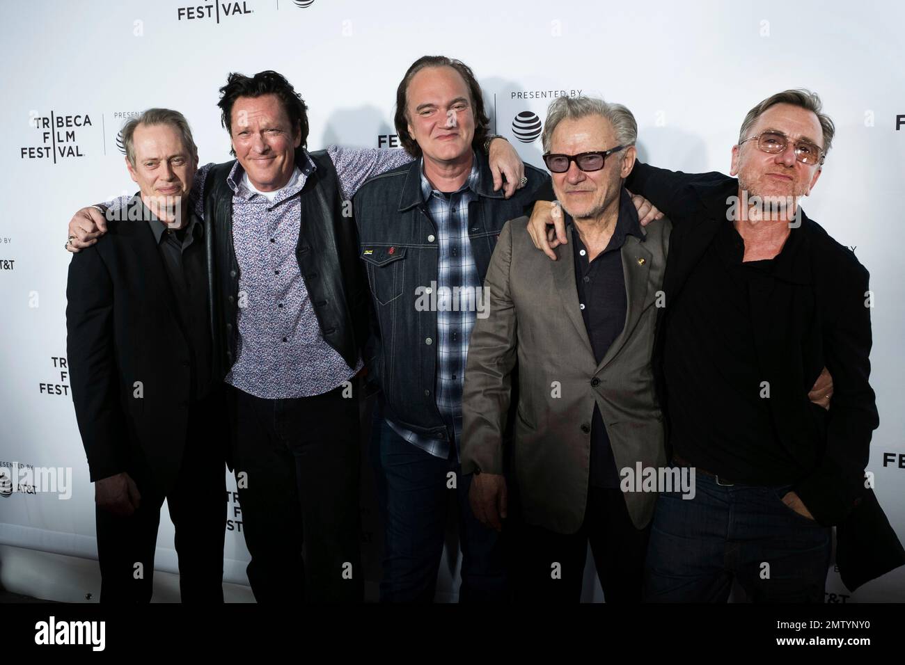 Steve Buscemi, from left, Michael Madsen, Quentin Tarantino, Harvey ...