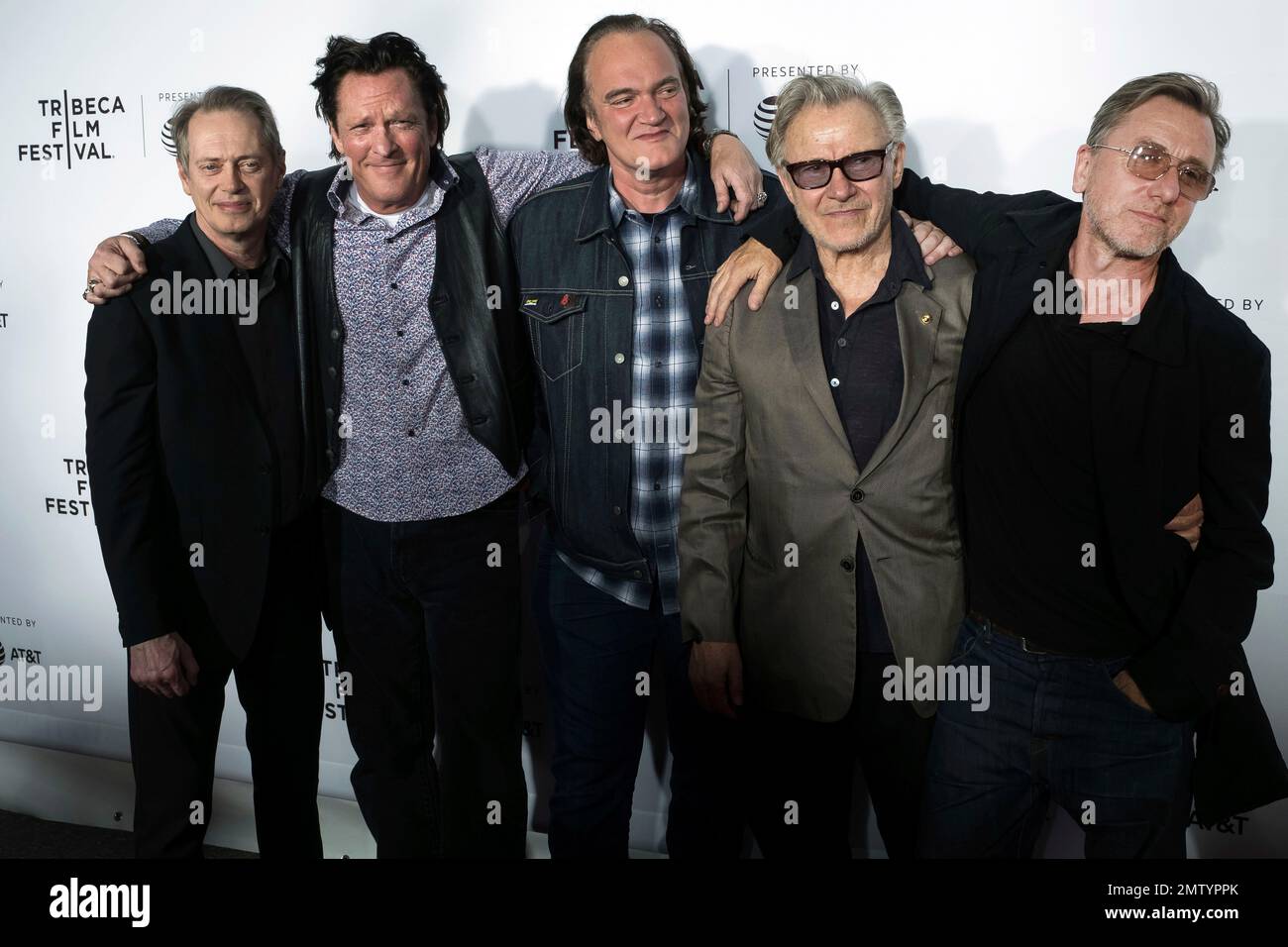 Steve Buscemi, Michael Madsen, Quentin Tarantino, Harvey Keitel and Tim ...