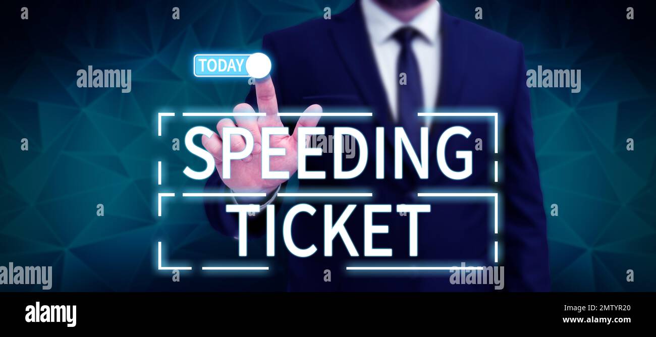 Writing displaying text Speeding Ticket. Conceptual photo psychological ...