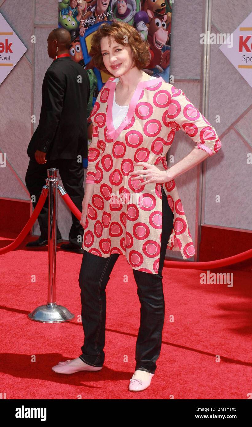 Joan Cusack walks the red carpet at the premiere of "Toy Story 3" held ...