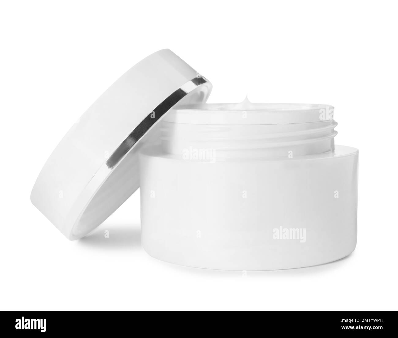 Open cosmetic jar face cream Black and White Stock Photos & Images - Alamy