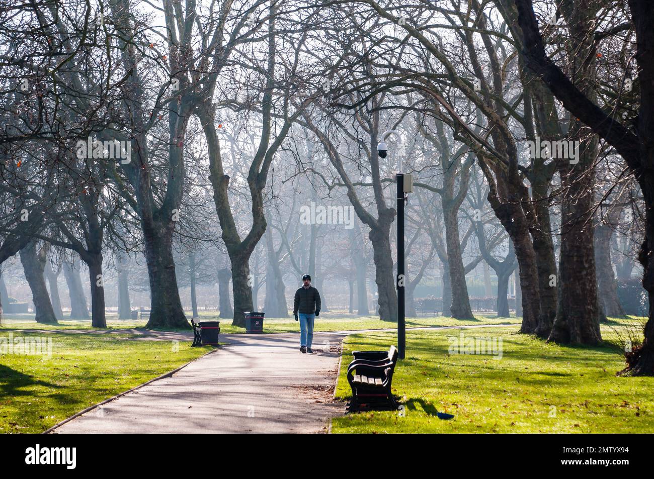 London winter sunny frost hi-res stock photography and images - Alamy