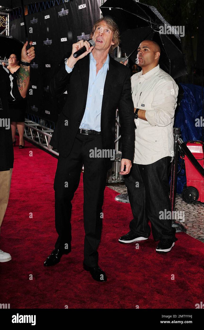 Director Michael Bay at the premiere of Transformers: Dark of the Moon ...