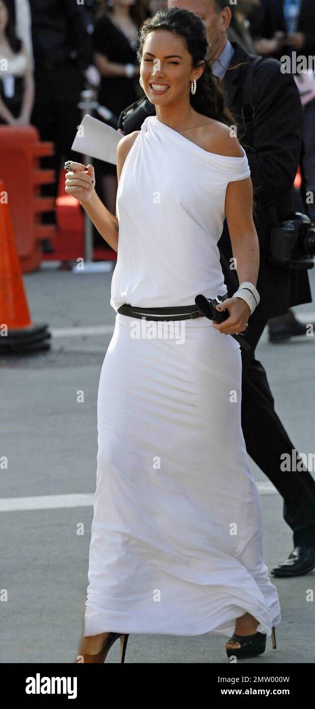 Megan Fox Transformers Premiere White Dress