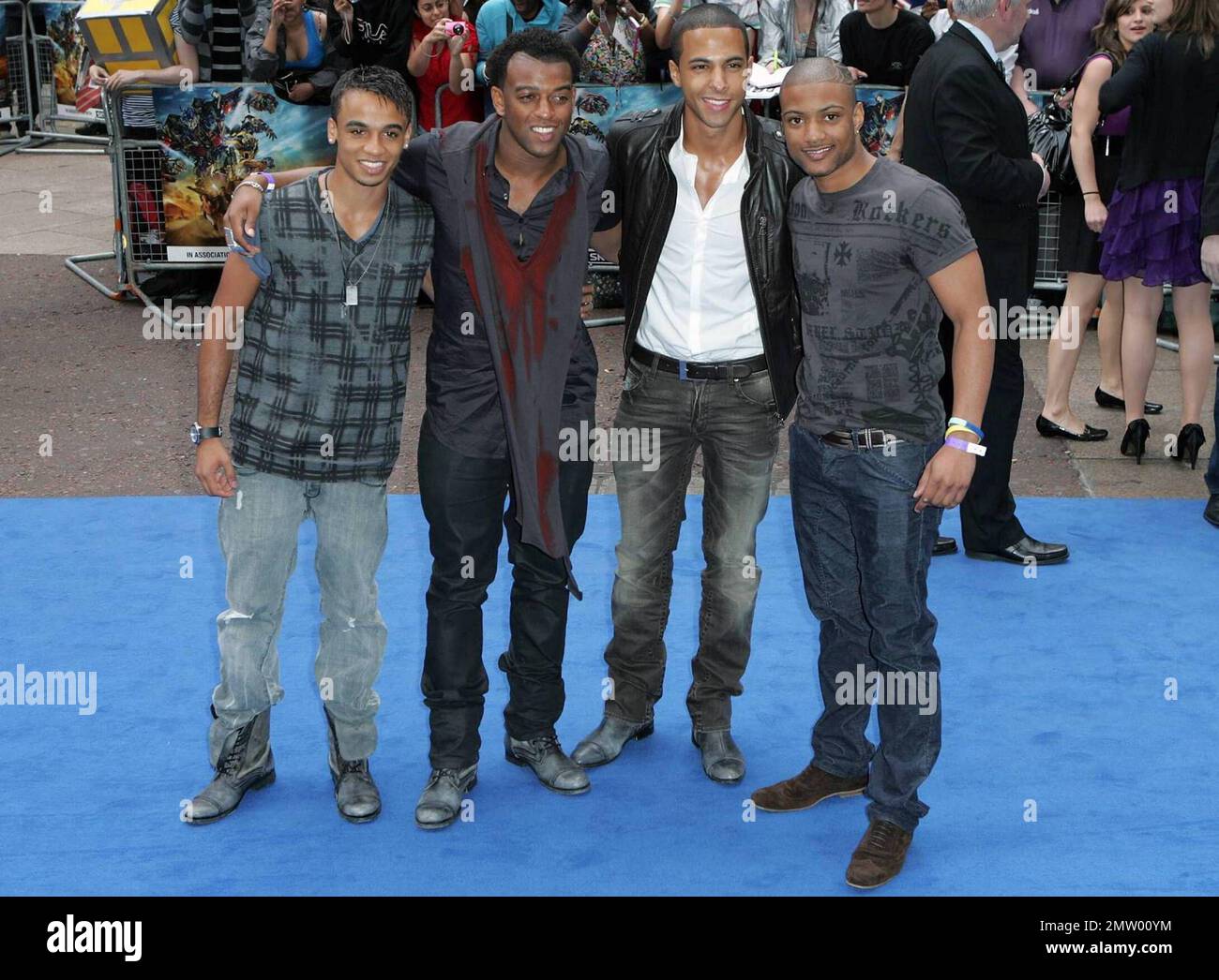 Boy Band JLS attend the UK Premiere of "Transformers: Revenge of the ...