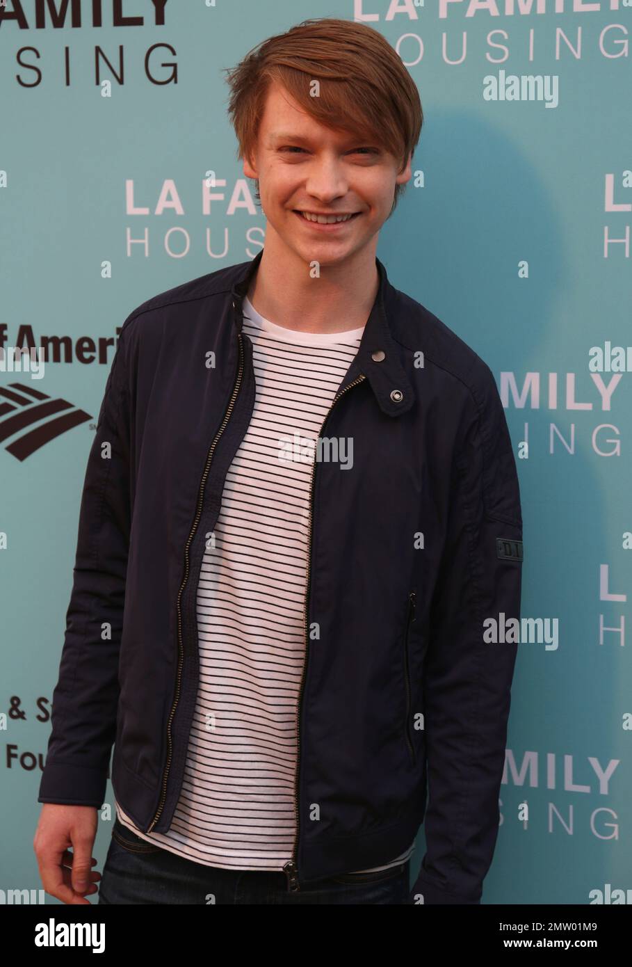 Calum Worthy arrives at the 2017 LA Family Housing Awards at The Lot on ...