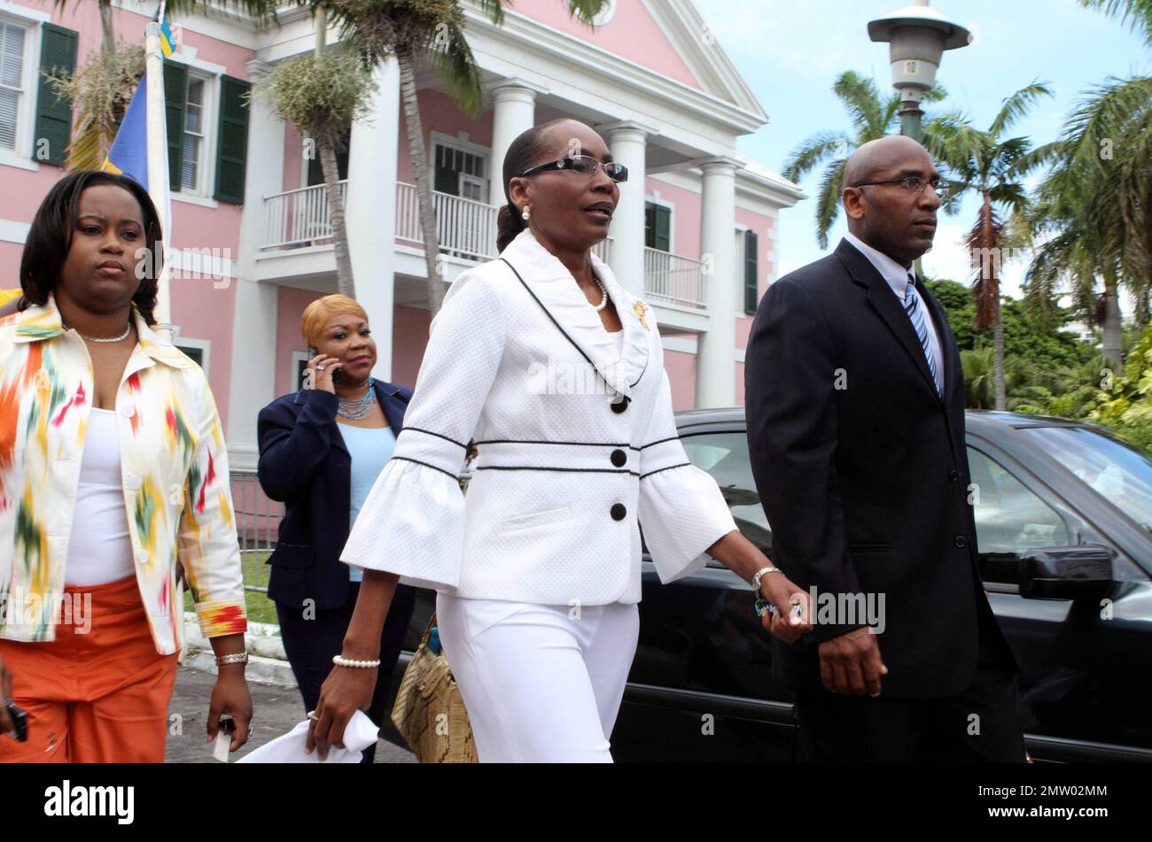 Tarino Lightbourne and Pleasant Bridgewater leave the courthouse after ...