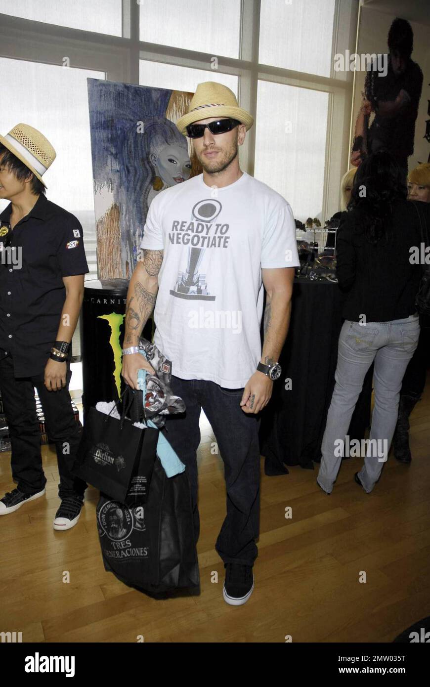 Mark Allen Johnson visits the Tres Generation gifting suite for the MTV ...