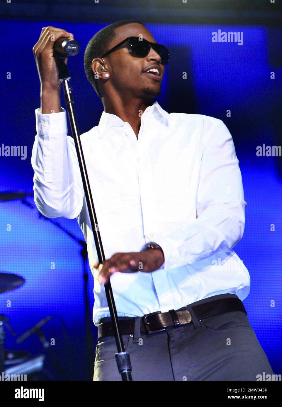 R&B artist Trey Songz (Tremaine Neverson) performs live in concert ...