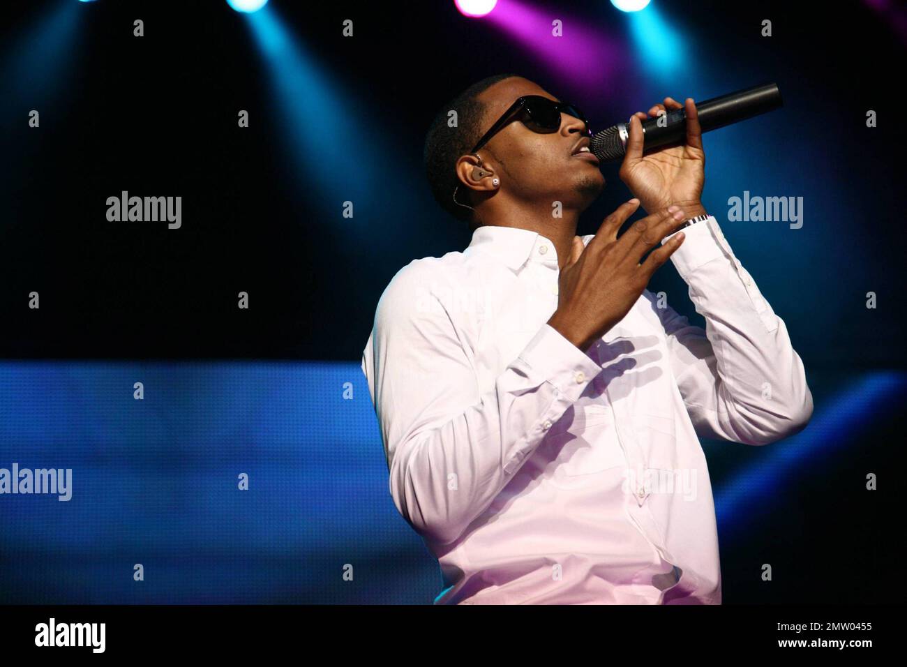 R&B artist Trey Songz (Tremaine Neverson) performs live in concert ...