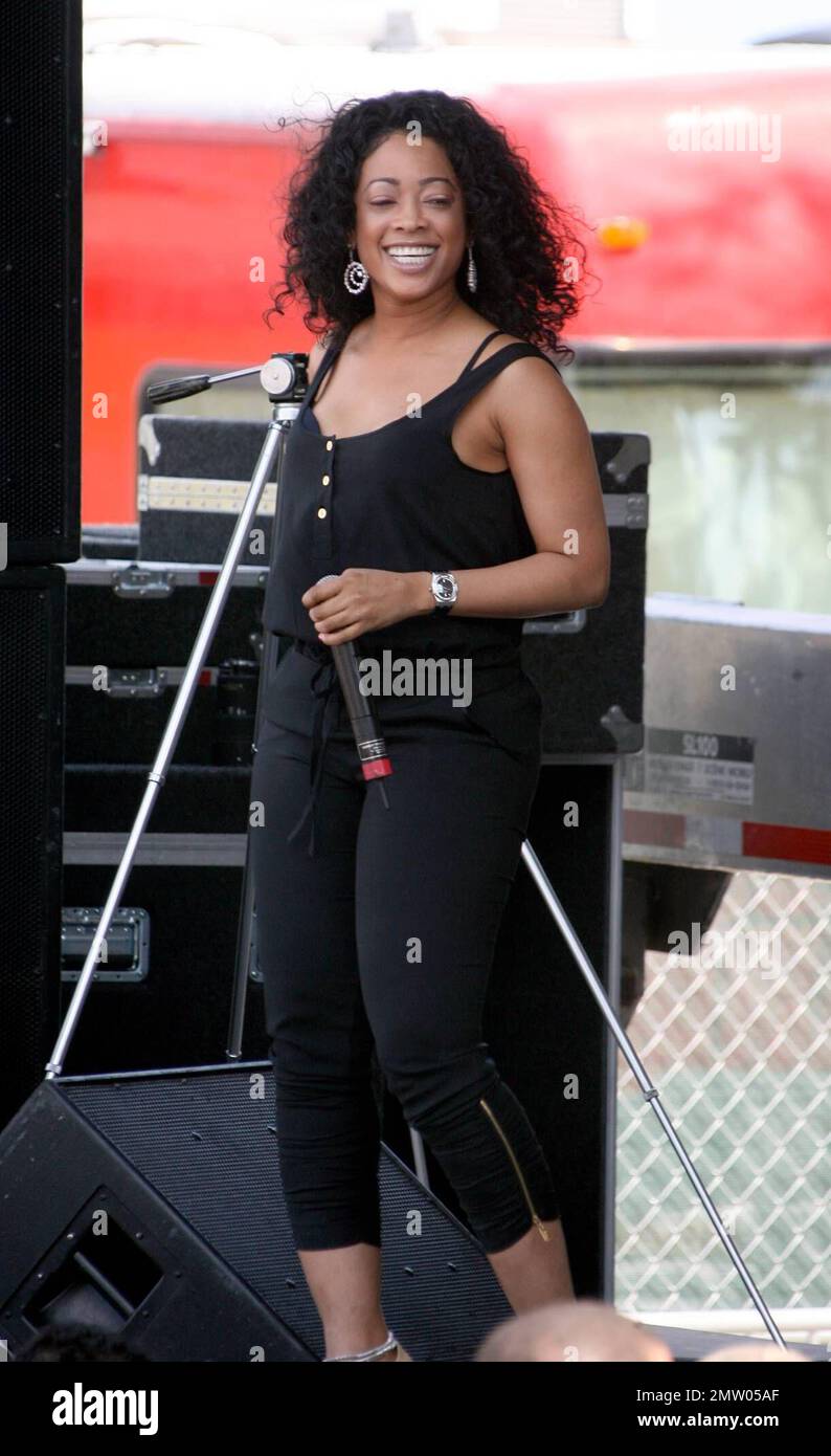 Trina performs at the Beach Ball Festival. The festival is a friendly ...