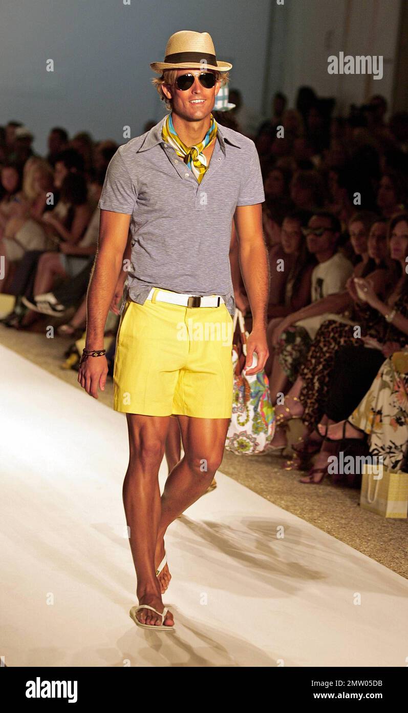 Models walk the runway during the Trina Turk 2011 fashion show, part of ...