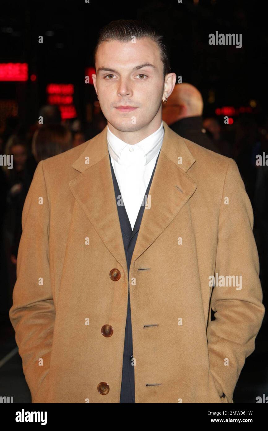 Theo Hutchcraft from the band Hurts arrives at the UK premiere of "TRON ...
