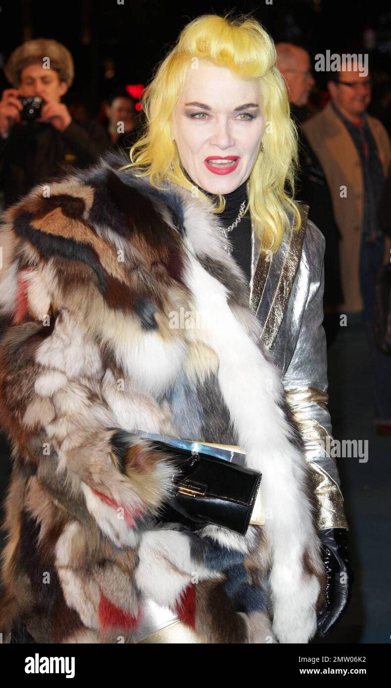 Designer Pam Hogg arrives at the UK premiere of "TRON: Legacy" held at ...