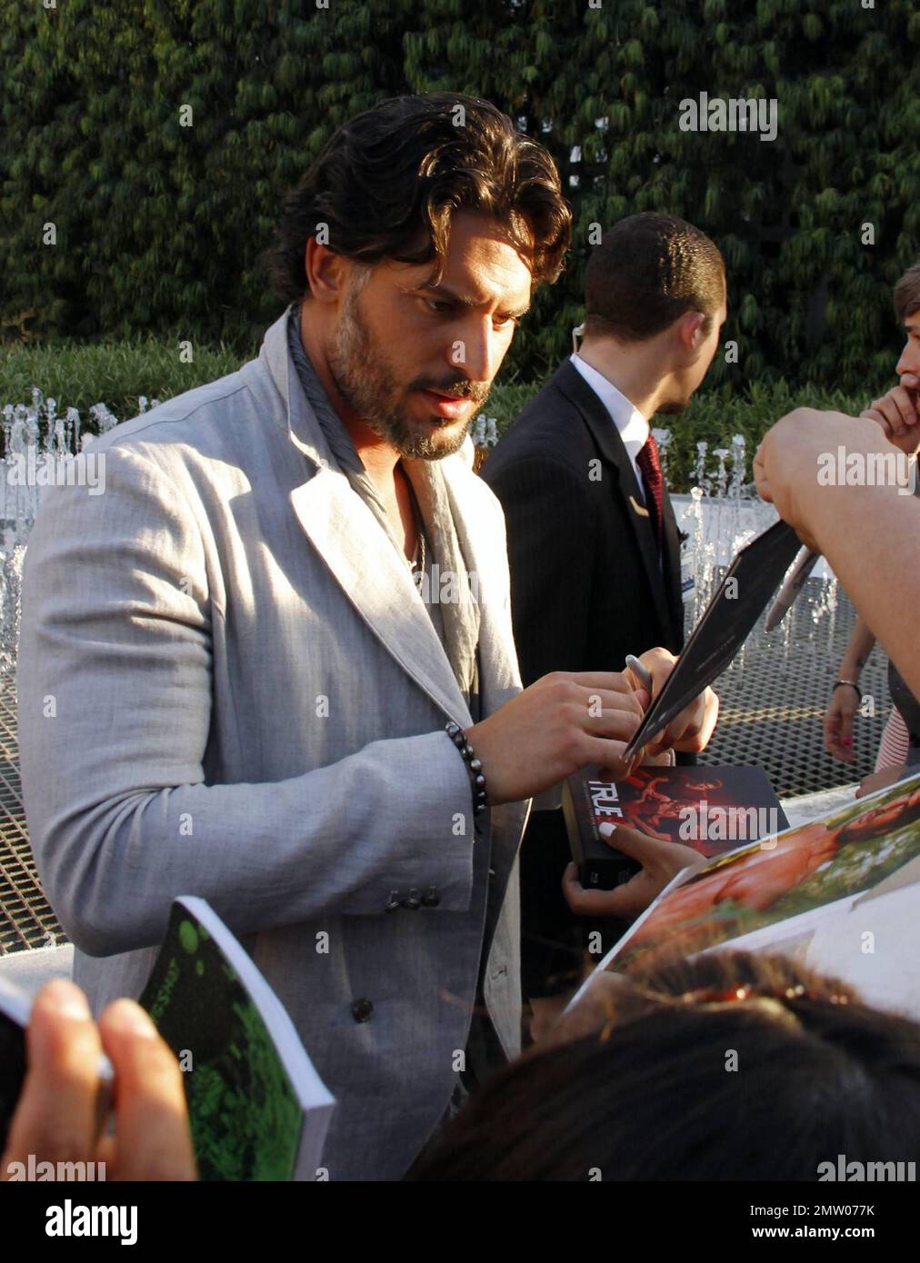 Joe Manganiello arrives at the premiere of "True Blood" Season 5 held ...