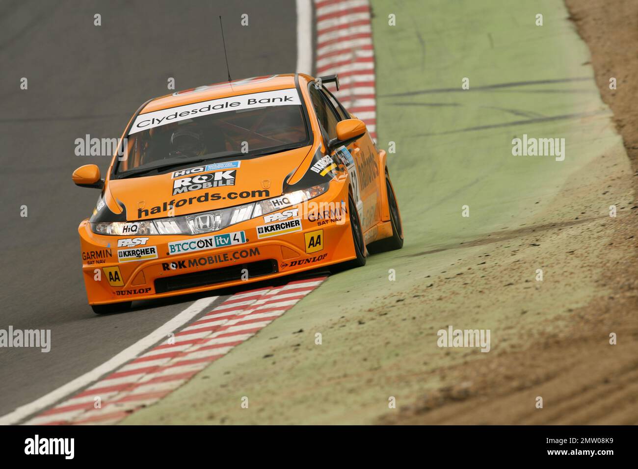 Gordon Shedden on track at Brands Hatch driving the Honda Civic during ...