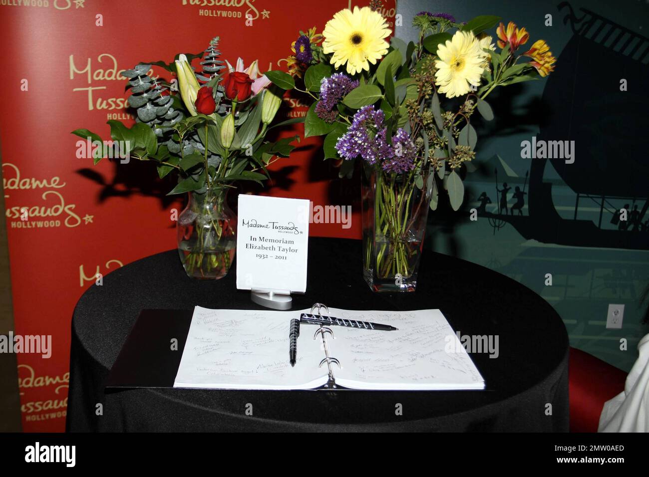 A wax figure of Elizabeth Taylor is on exhibit today at Madame Tussaud ...