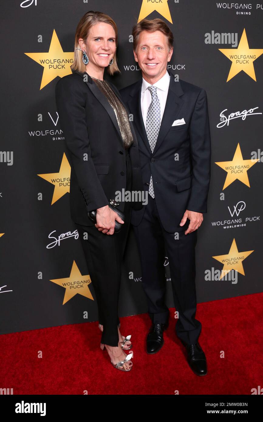 Colleen Bell, left, and Bradley Bell arrive at the Wolfgang Puck's Post ...