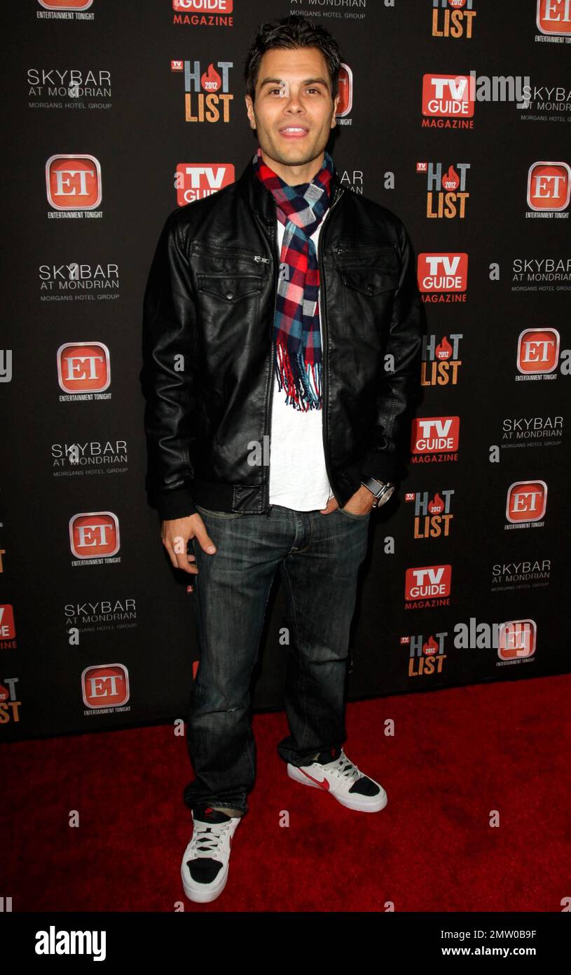 Actor Erik Valdez arriving at TV Guide Magazine's Annual Hot List Party ...