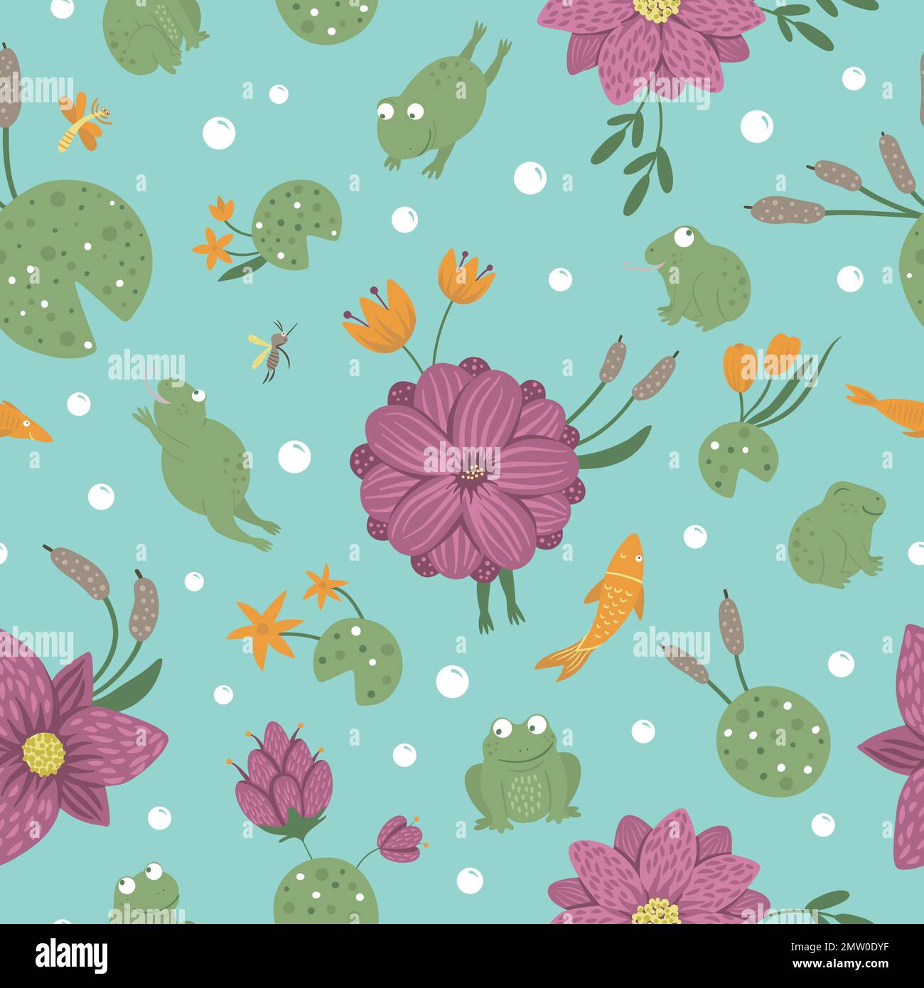 Playful frogs vector vectors hi-res stock photography and images - Alamy