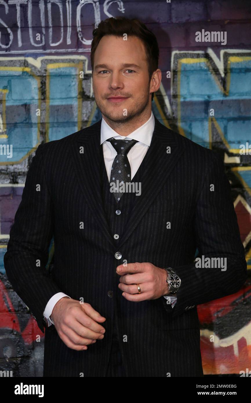 Actor Chris Pratt poses for photographers upon arrival at the premiere ...