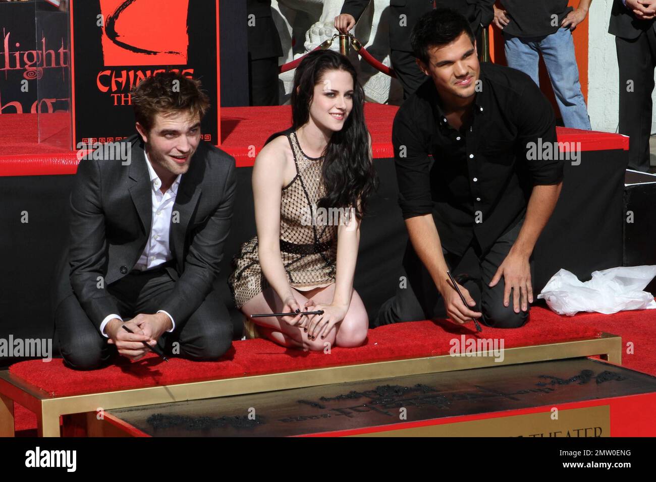 "Twilight Saga" trio Kristen Stewart, Robert Pattinson and Taylor ...