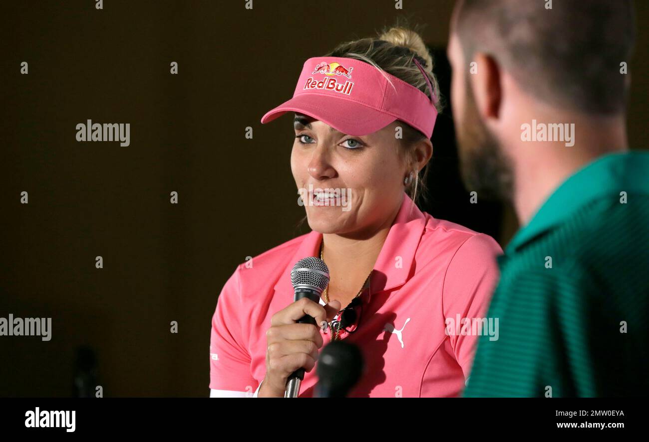 Lexi Thompson speaks to reporters about her recent tournament loss ...