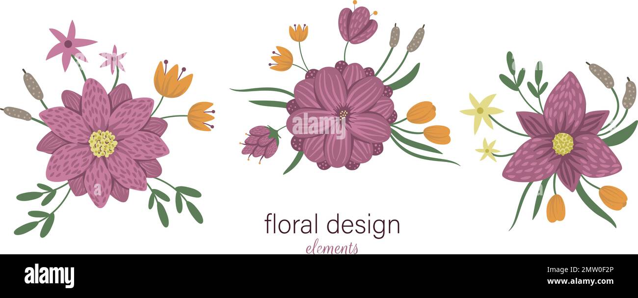 Yellow swamp flower Stock Vector Images - Alamy