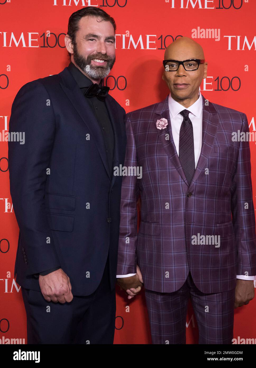 Georges LeBar, left and RuPaul attend the TIME 100 Gala, celebrating ...