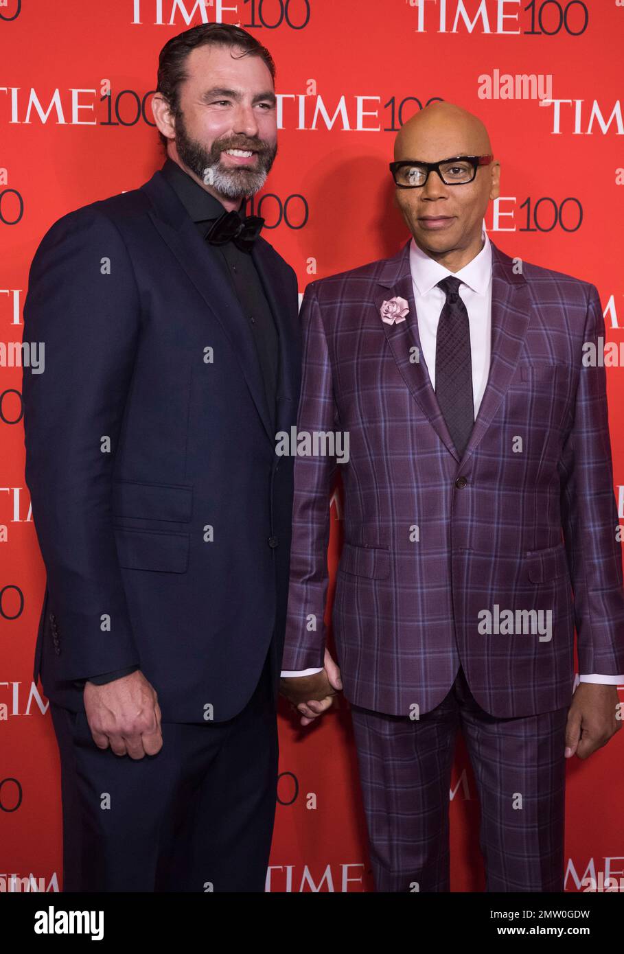 Georges LeBar, left and RuPaul attend the TIME 100 Gala, celebrating ...