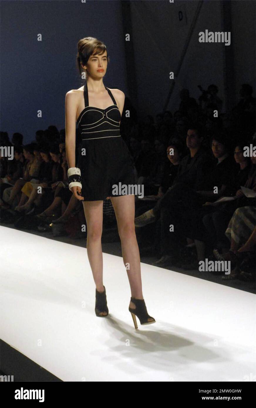 Models walk the runway wearing Twinkle by Wenlan at the fashion show ...