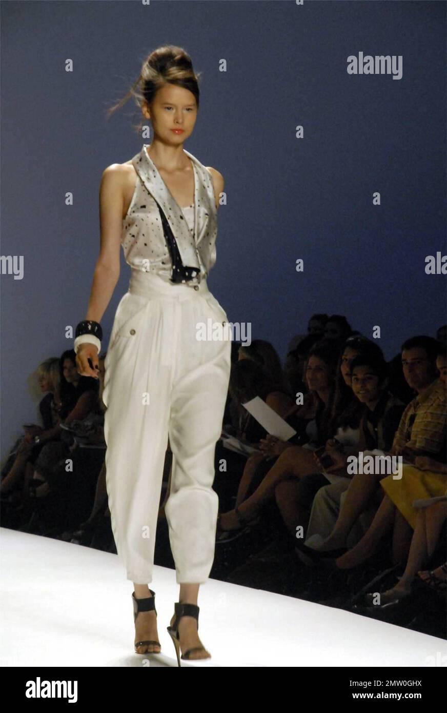 Models walk the runway wearing Twinkle by Wenlan at the fashion show ...