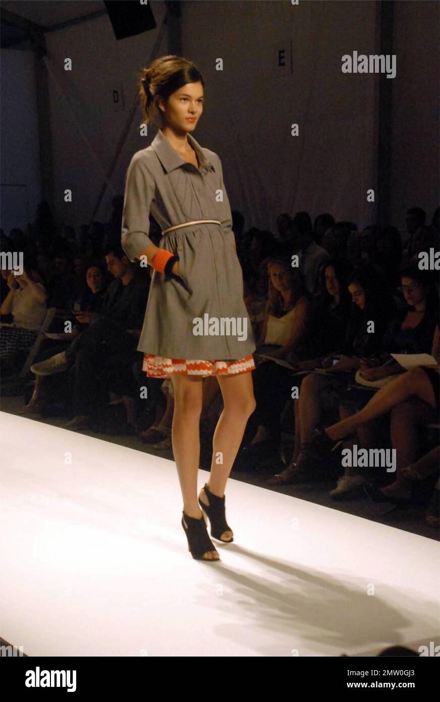 Models walk the runway wearing Twinkle by Wenlan at the fashion show ...