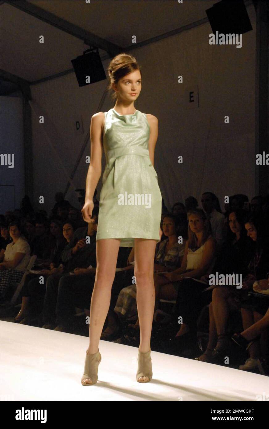 Models walk the runway wearing Twinkle by Wenlan at the fashion show ...