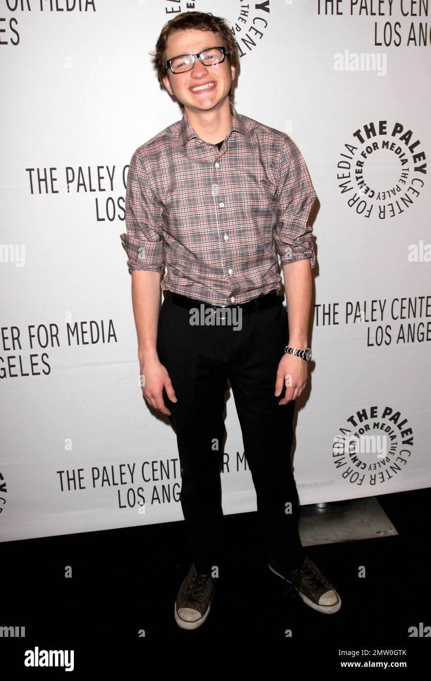 Actor Angus T. Jones arrives at Paleyfest 2012 for the "Two And A Half ...