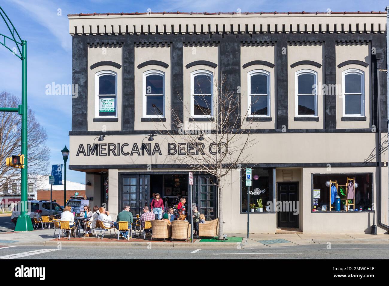 MONROE, NC, USA-28 JAN 2023: American Beer Co., a restaurant in ...