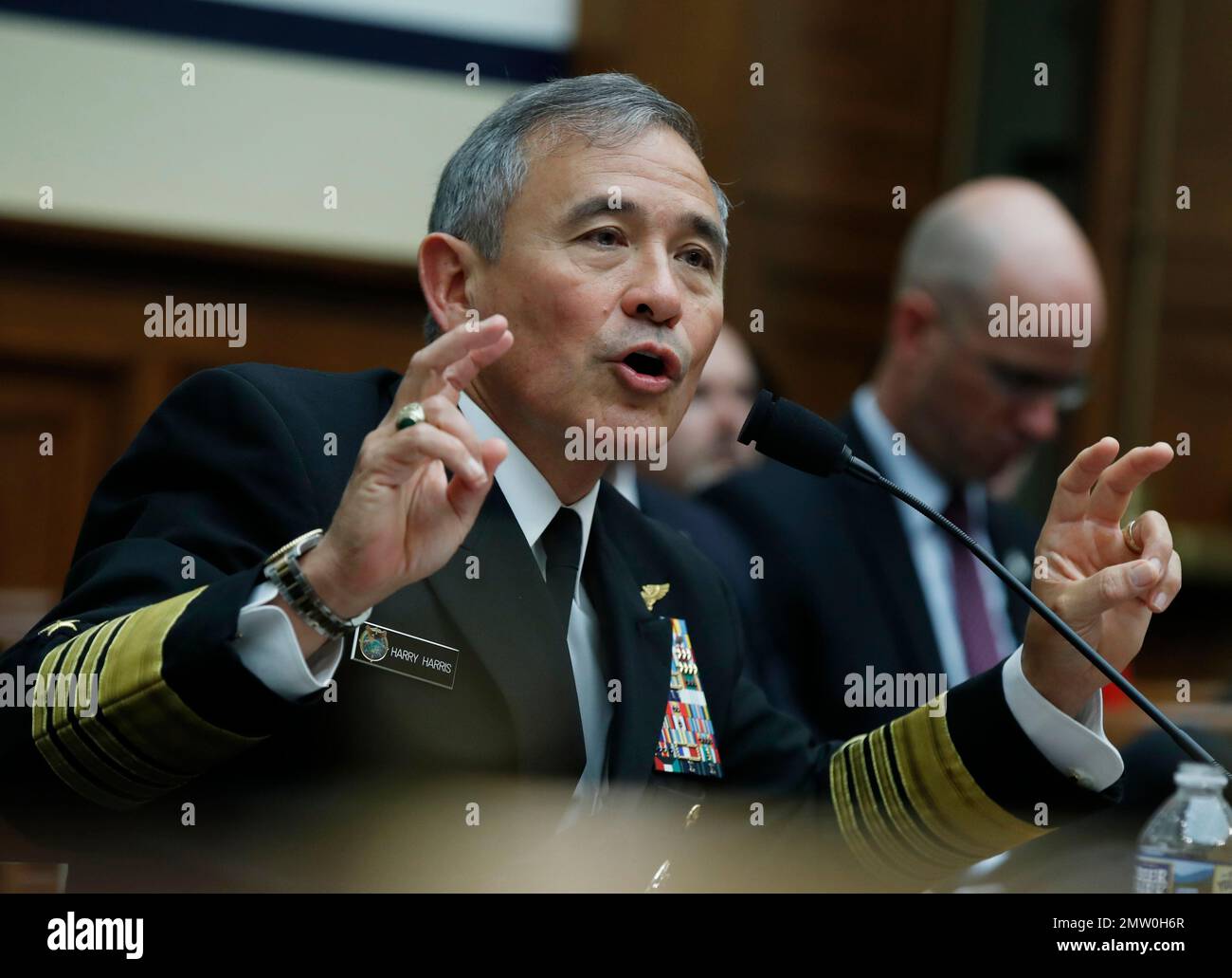 U.S. Pacific Command Commander Adm. Harry Harris, Jr. testifies on ...