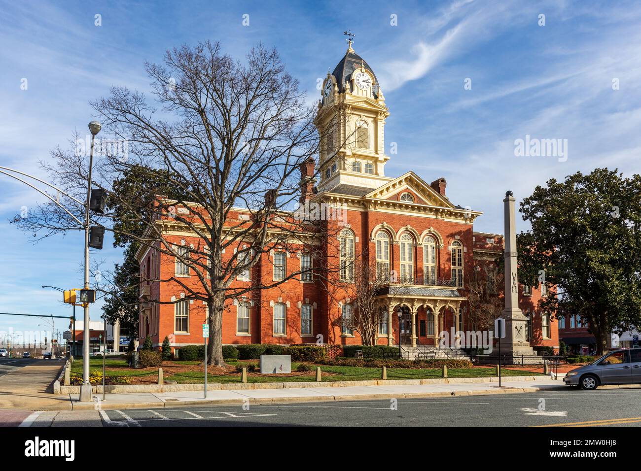 MONROE, NC, USA-28 JAN 2023: Historic 1886 late Victorian Courthouse ...