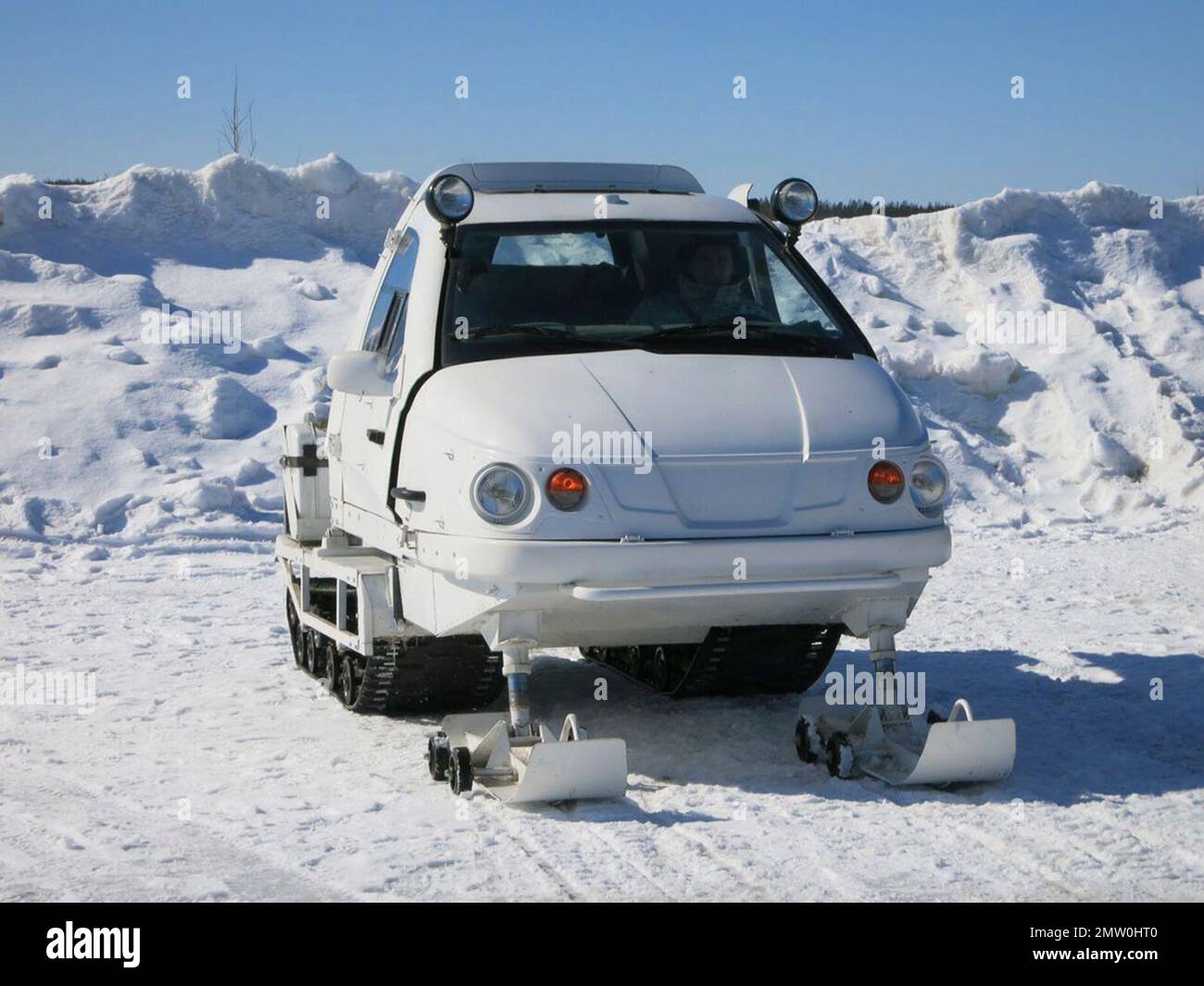 In this photo taken on Tuesday, April 25, 2017, a soldier of the Arctic ...