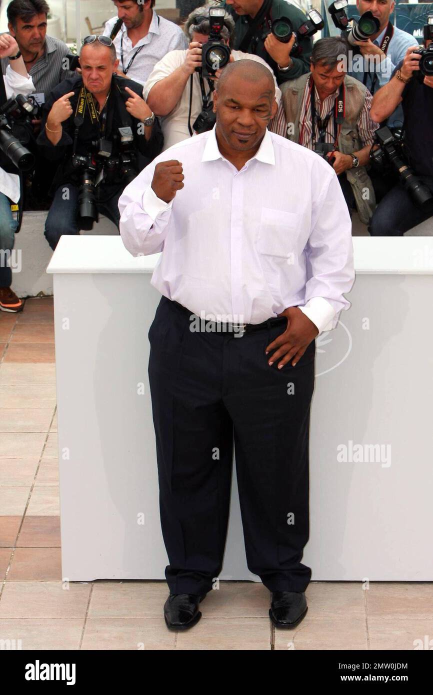 Mike Tyson and director James Toback attend the photocall for "Tyson ...