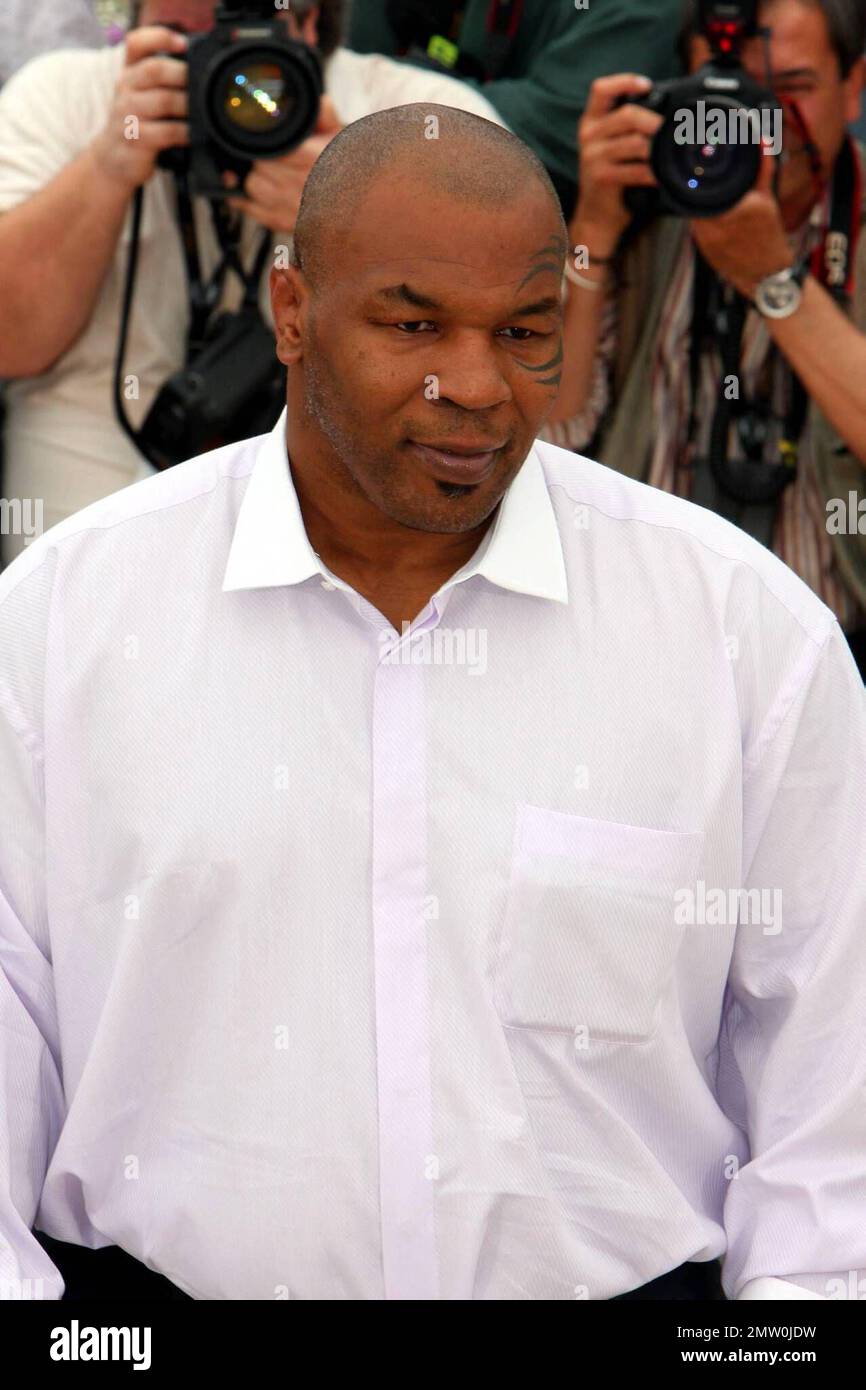 Mike Tyson and director James Toback attend the photocall for "Tyson ...