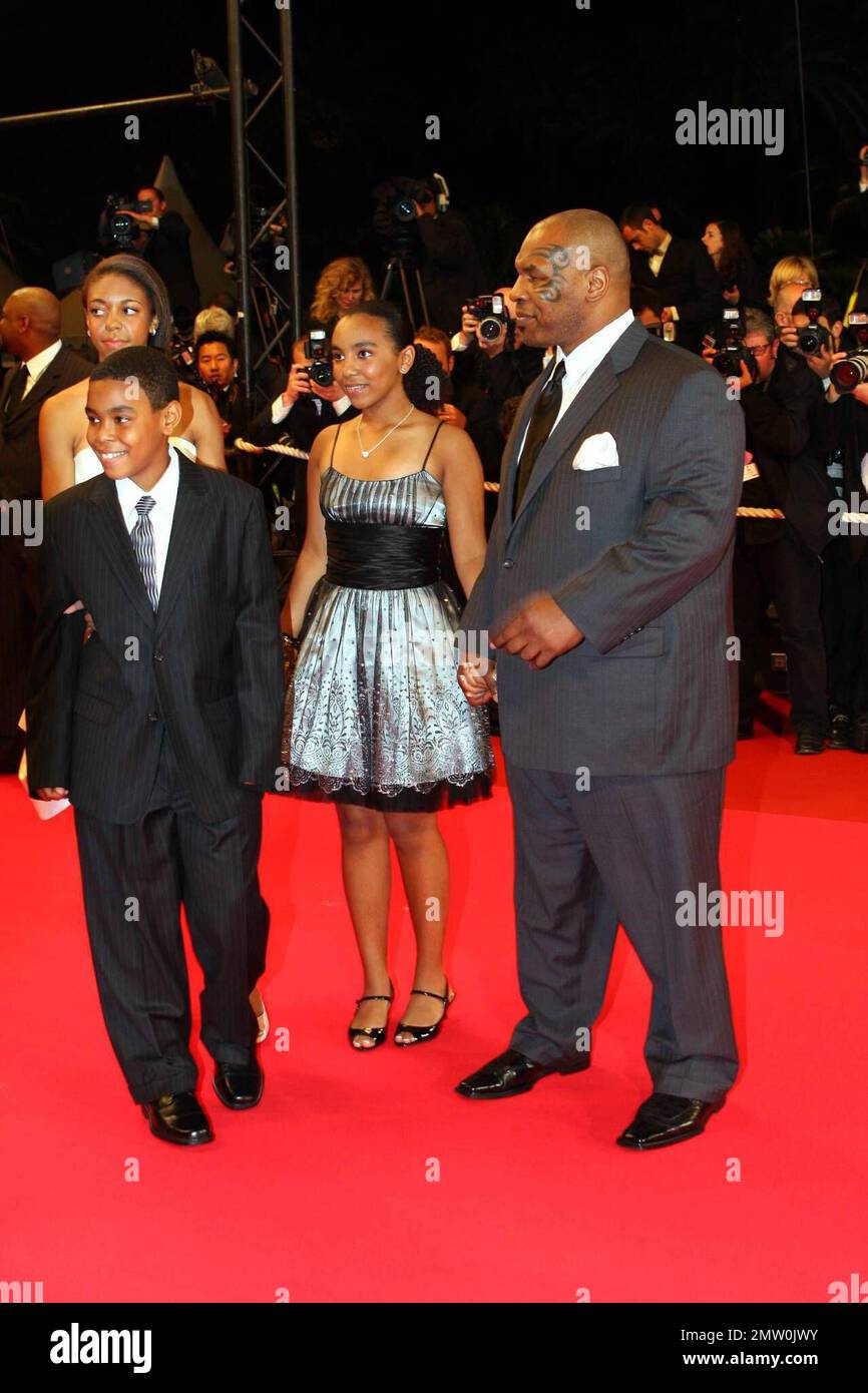 Mike Tyson and family attend the premiere of "Tyson" the new ...