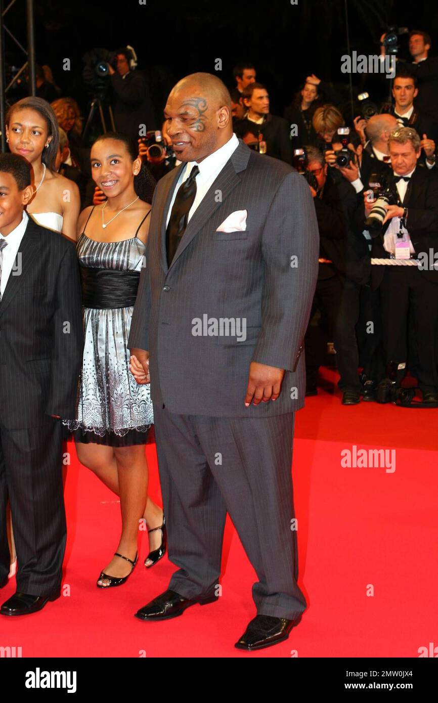 Mike Tyson and family attend the premiere of "Tyson" the new ...