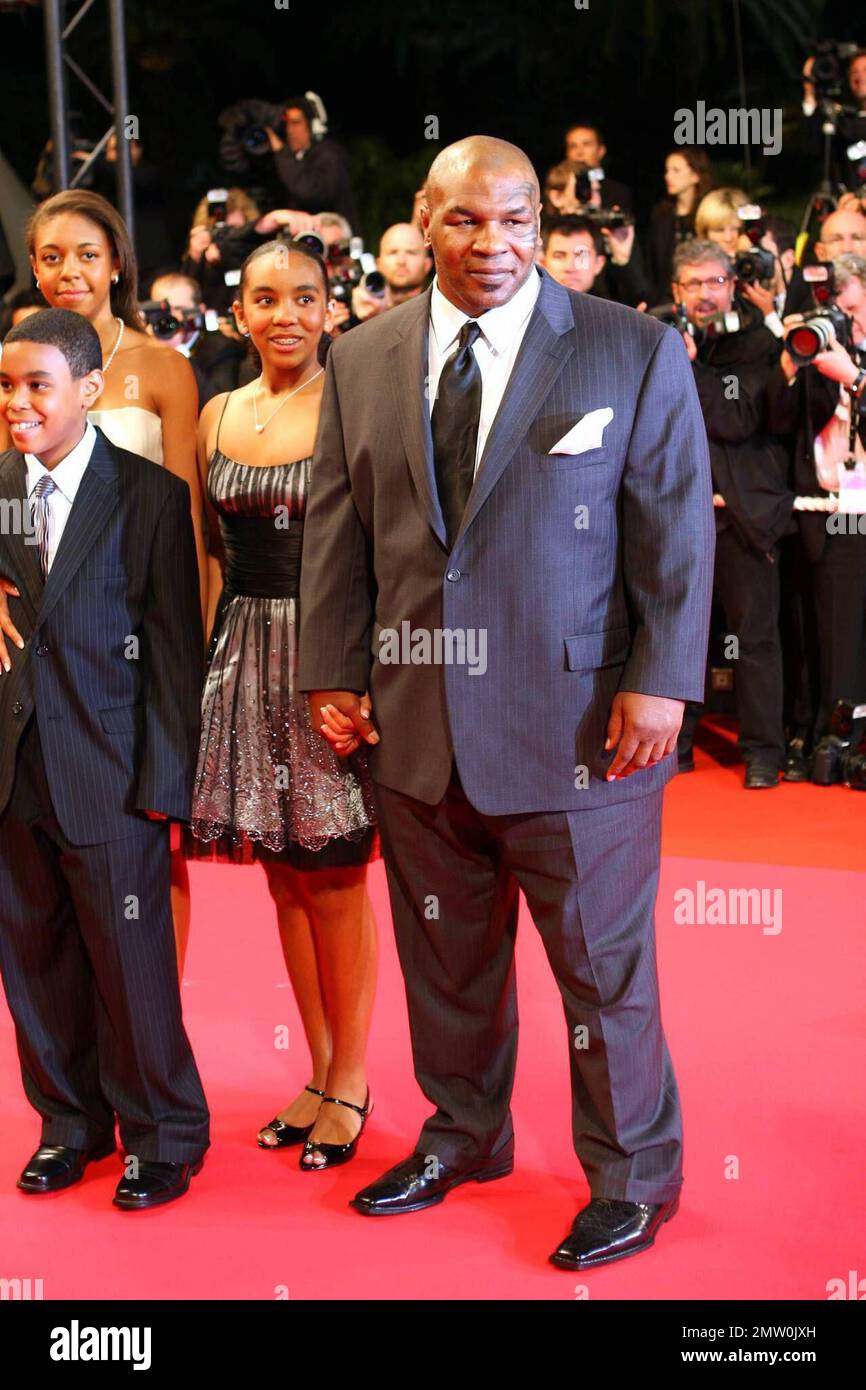 Mike Tyson and family attend the premiere of "Tyson" the new ...