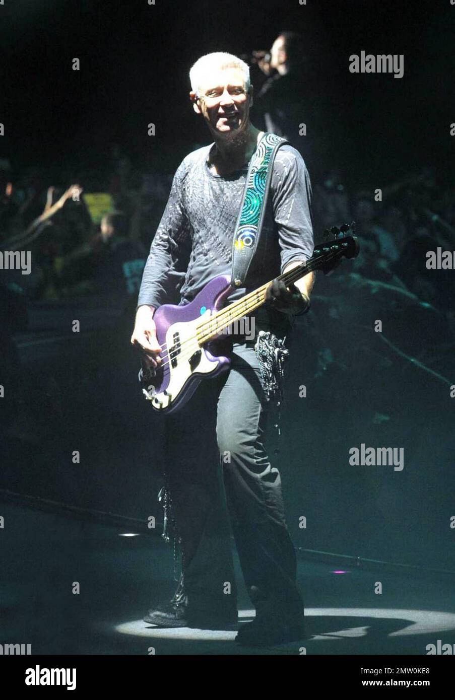 U2 performs live at Giants Stadium as part of their U2 360 Degree tour ...