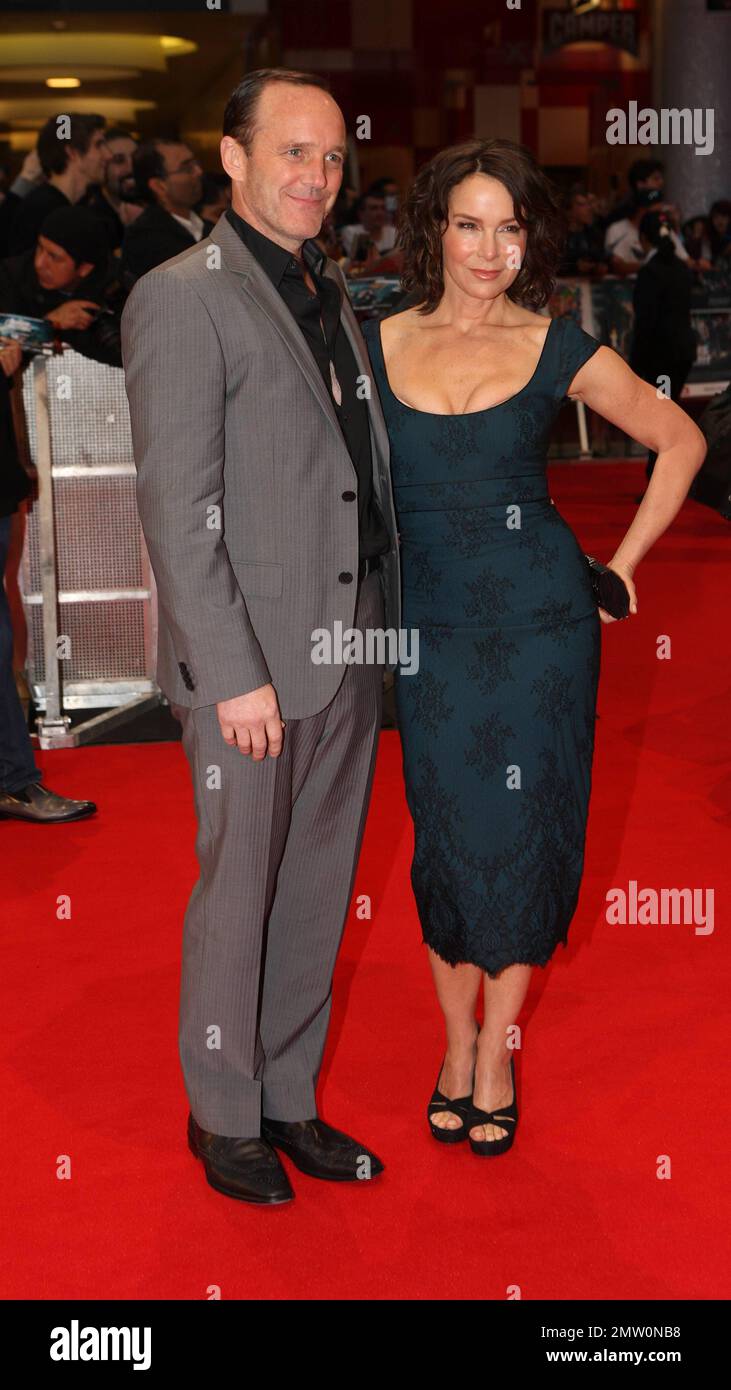 Clark Gregg and Jennifer Grey at the European premiere of Marvel's ...