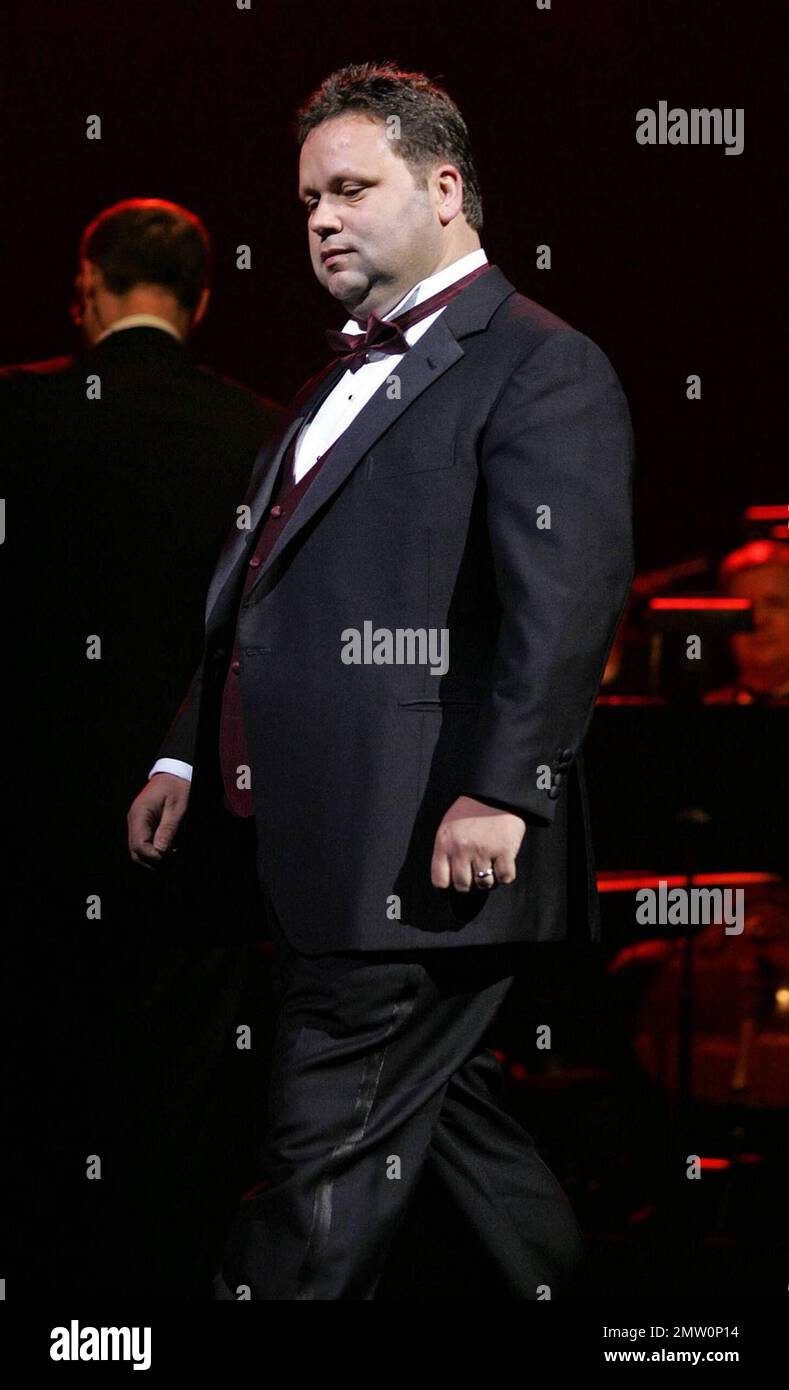 British tenor Paul Potts performs live in concert at the Seminole Hard ...