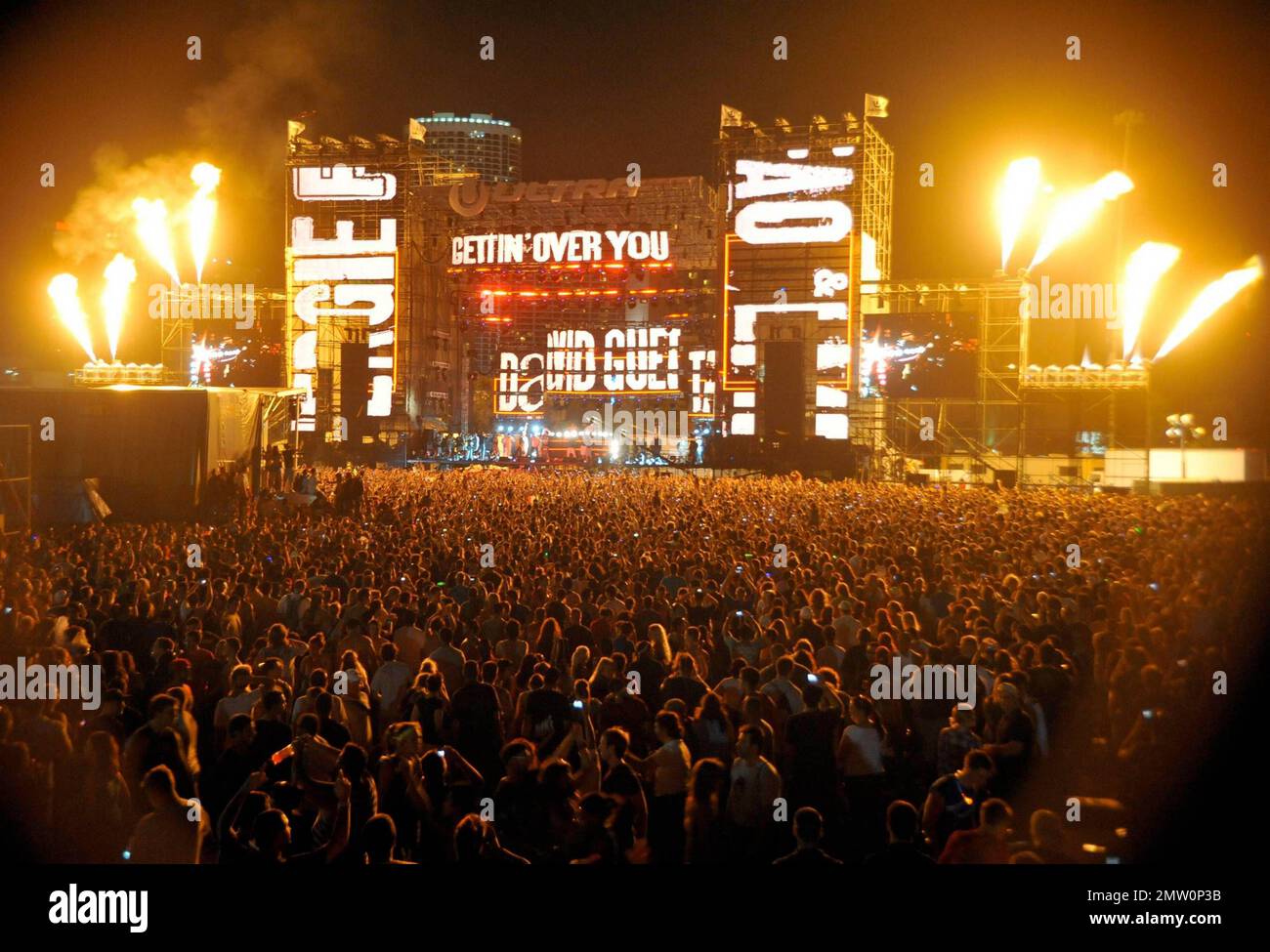 David Guetta at day one of Ultra Music Festival in Miami, FL. 3/26/10 ...